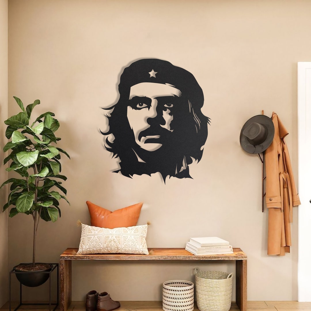 Che Guevara Metal Wall Art, Unique Che Guevara Wall Decor for Living ...