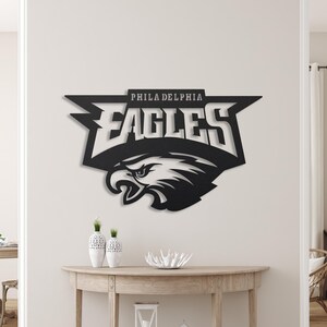 Philadelphia Eagles Metal Wall Art, Philadelphia Eagles Wall Sign, Wall ...