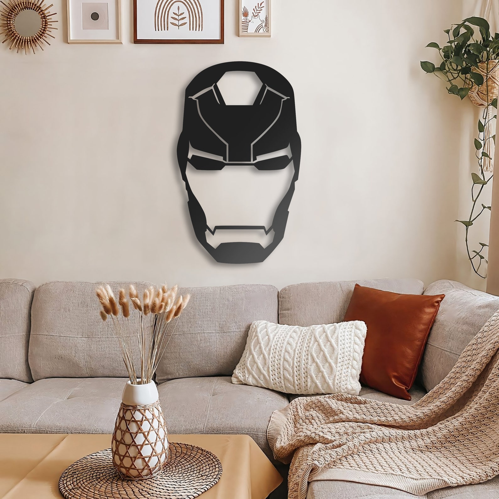 Iron Man Metal Wall Art, Unique Iron Man Wall Decor for Kids Room, Wall ...