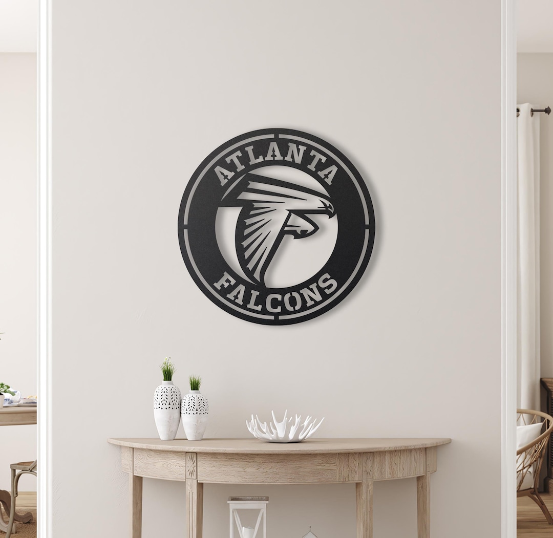 Atlanta Falcons Metal Wall Art - Home Decor, NFL Team Wall Sign, Man ...