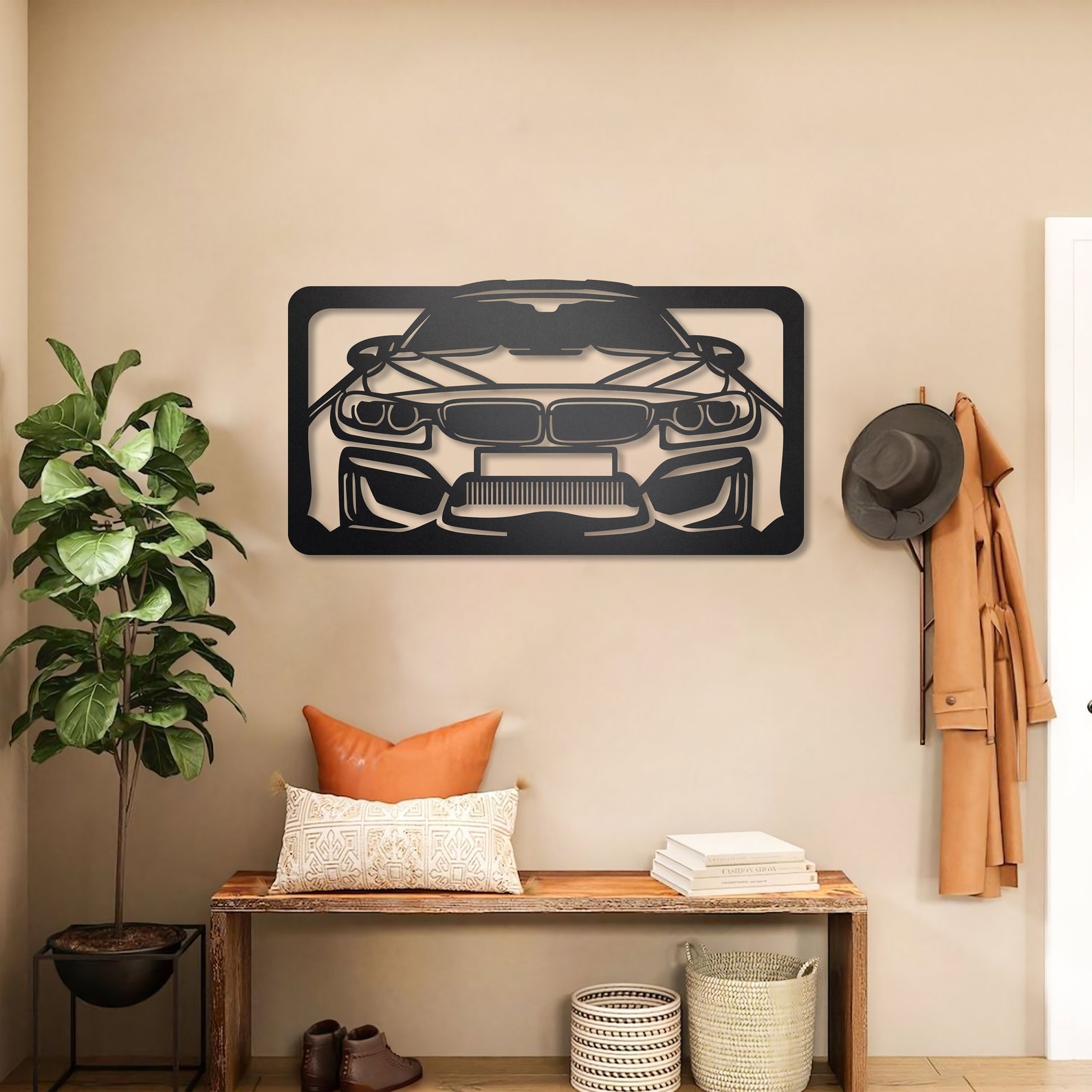 BMW M4 Metal Wall Art, Unique BMW M4 Wall Decor for Living Room, Wall ...