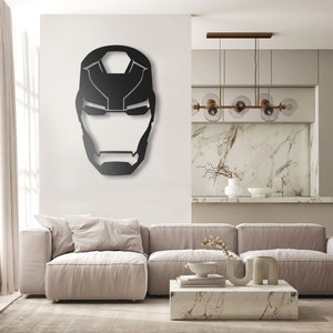 Iron Man Metal Wall Art, Unique Iron Man Wall Decor for Kids Room, Wall ...