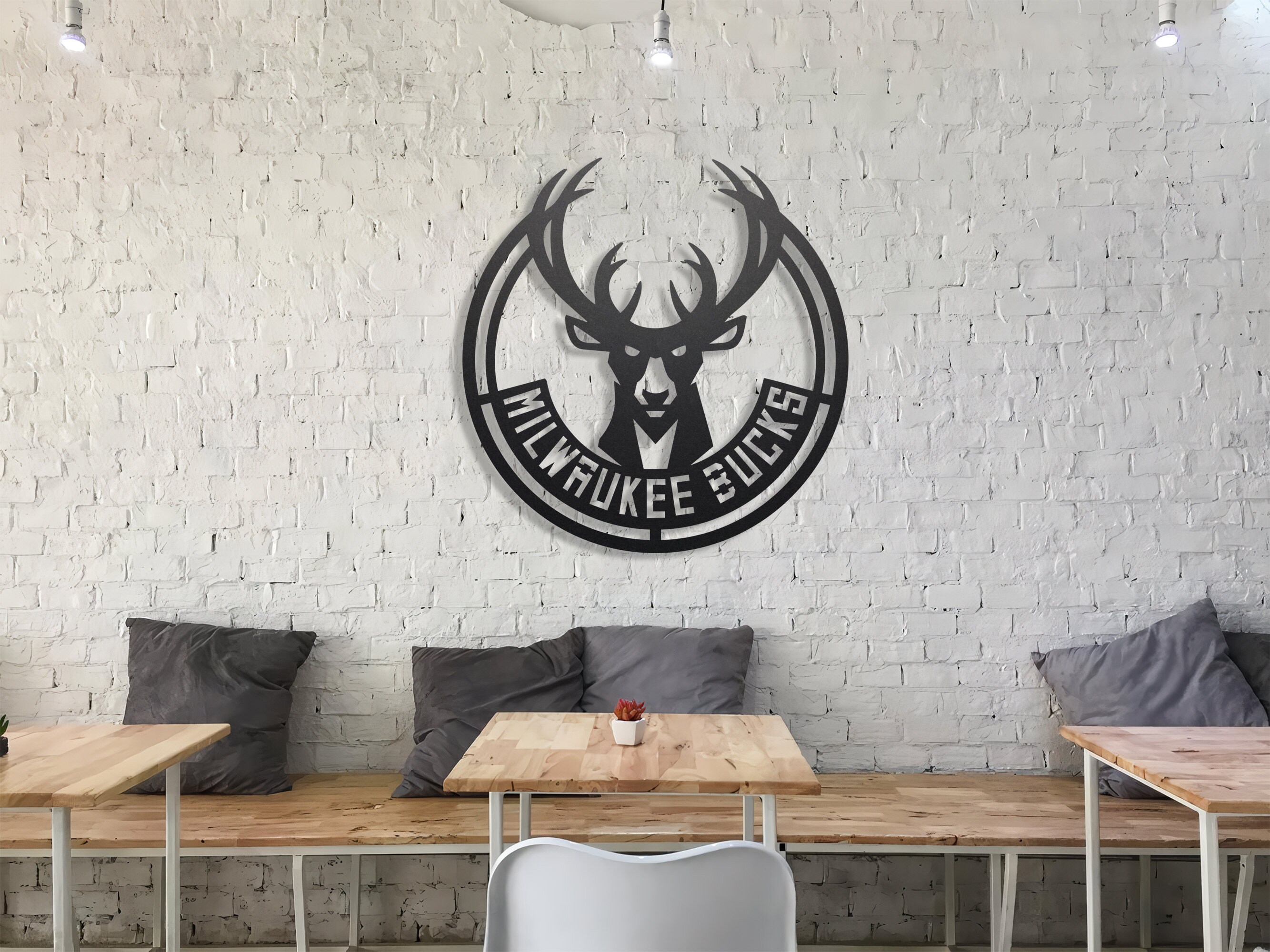 Milwaukee Bucks Metal Wall Art Unique Milwaukee Bucks Wall - Etsy