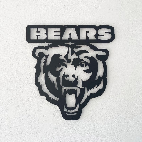 Chicago Bears Metal Decor - Etsy