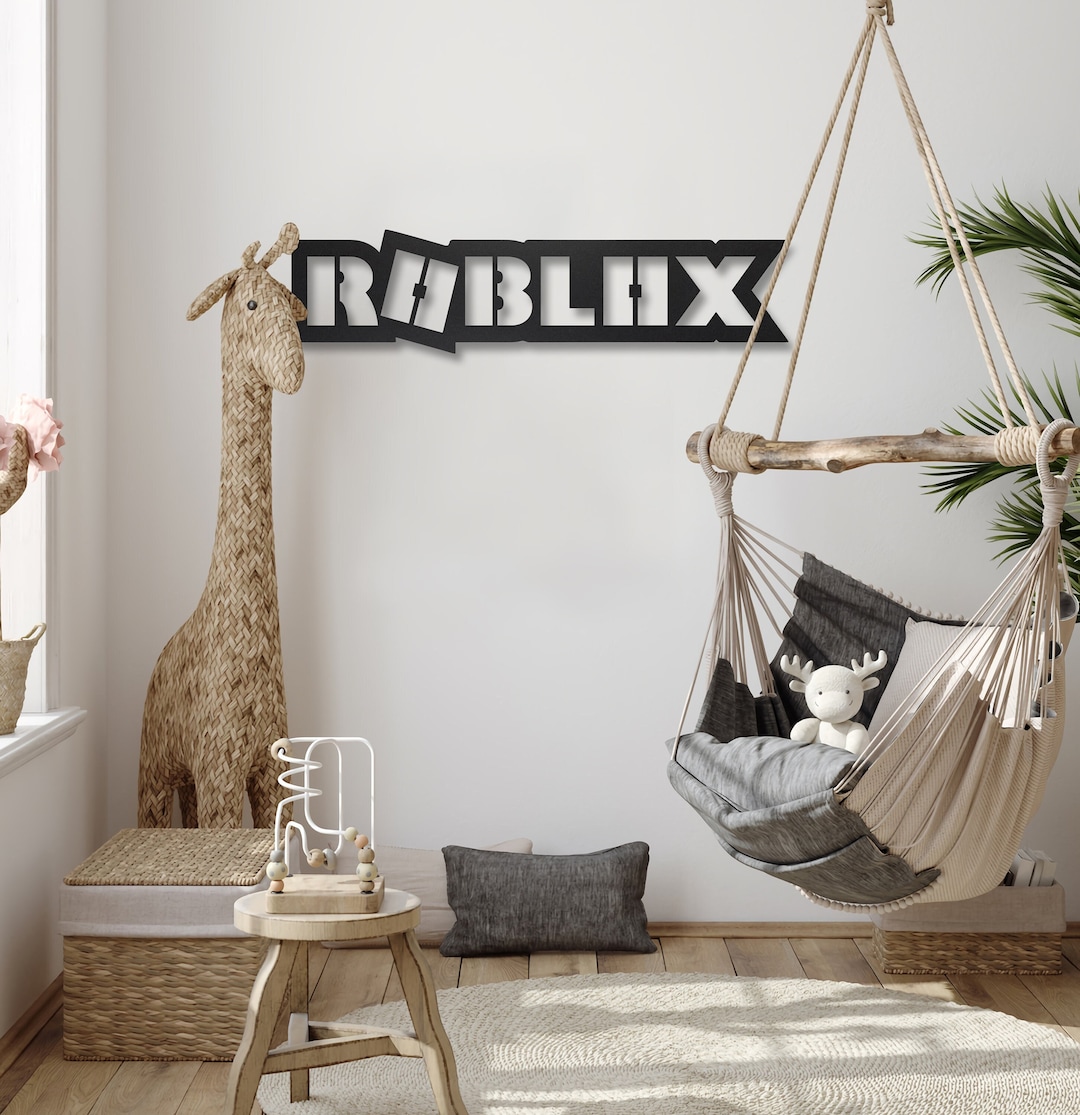 Roblox Metal Wall Art, Unique Roblox Wall Decor for Gamer Room, Wall ...