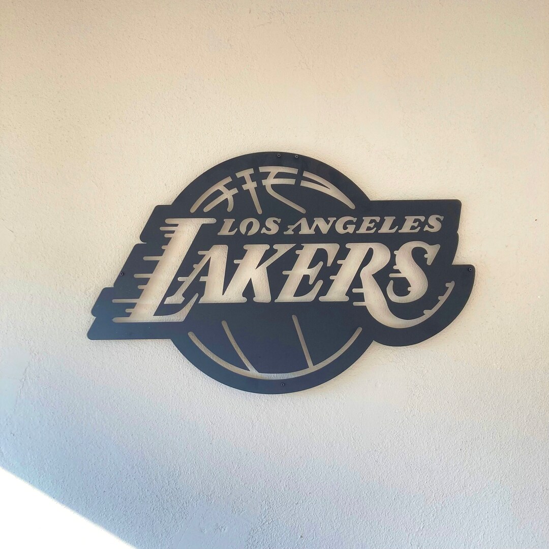 Los Angeles Lakers Metal Wall Art, Unique Lakers Wall Decor for Living ...