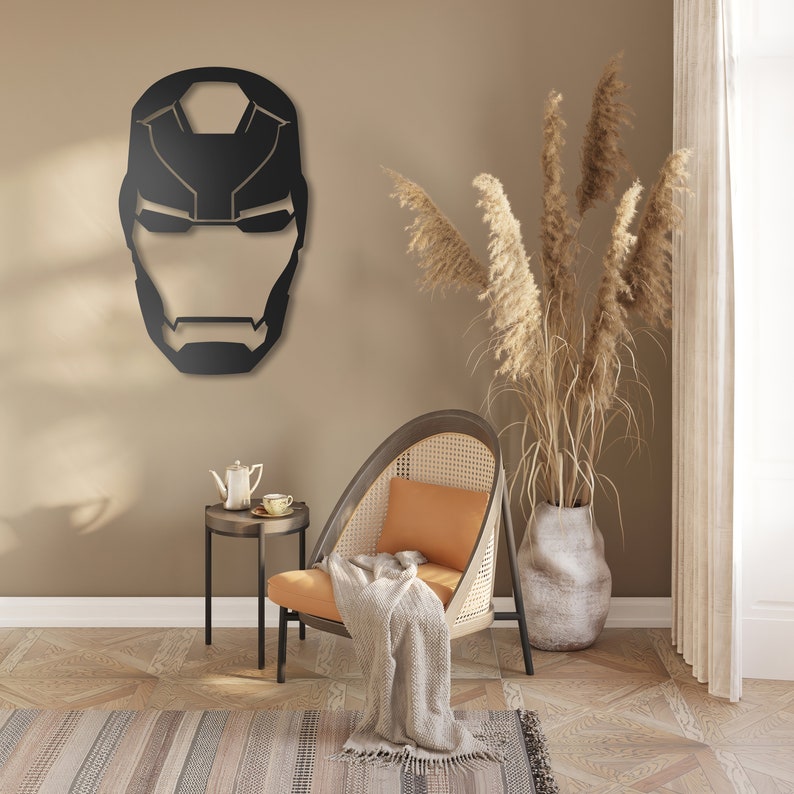 Iron Man Metal Wall Art, Unique Iron Man Wall Decor for Kids Room, Wall ...
