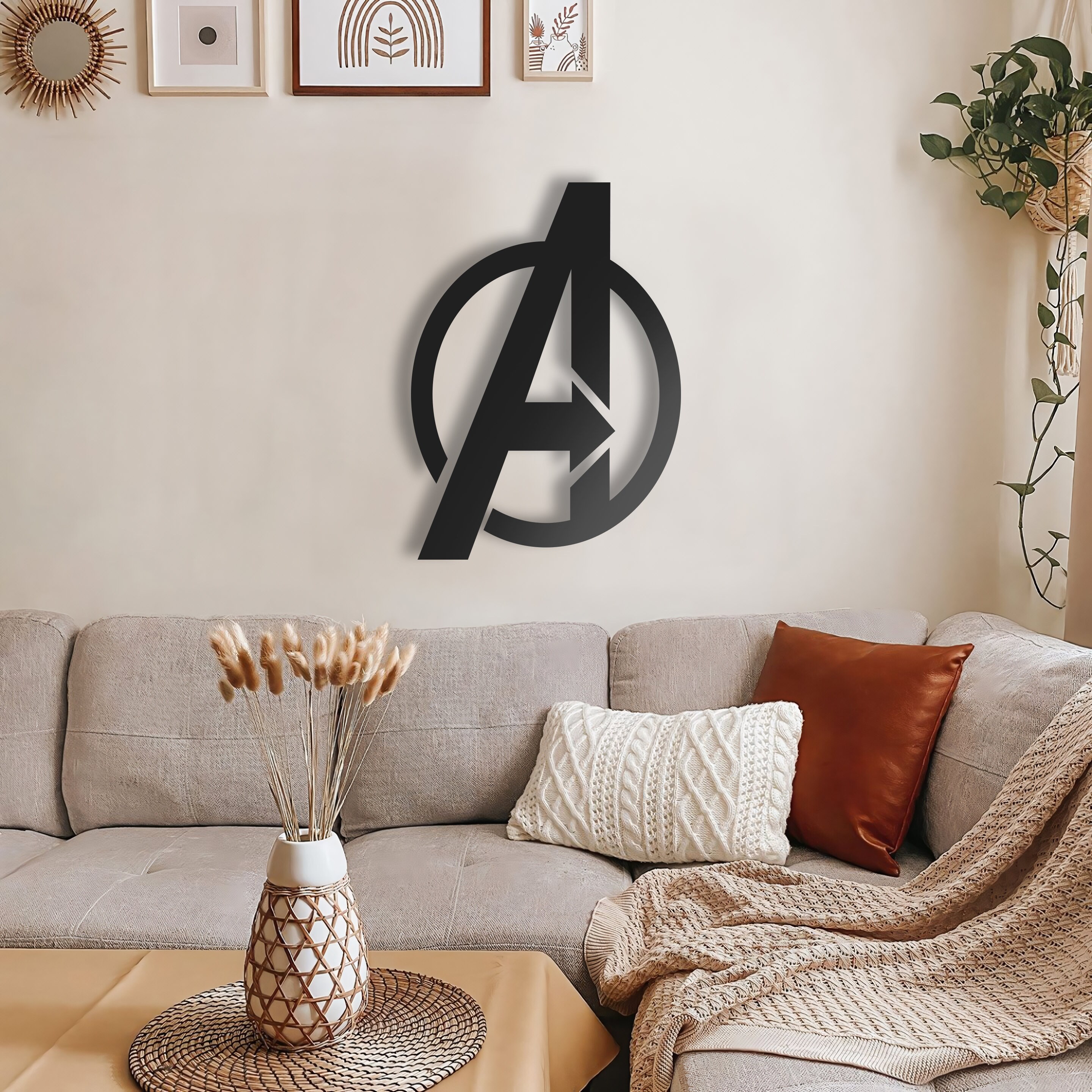 Avengers Wall Decor, Avengers Metal Wall Art, Avengers Wall Sign ...