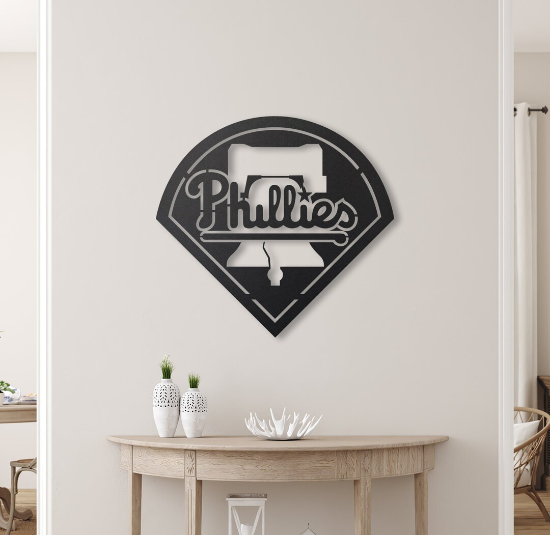 Philadelphia Phillies Metal Wall Art, Phillies Wall Decor, Philadelphia ...