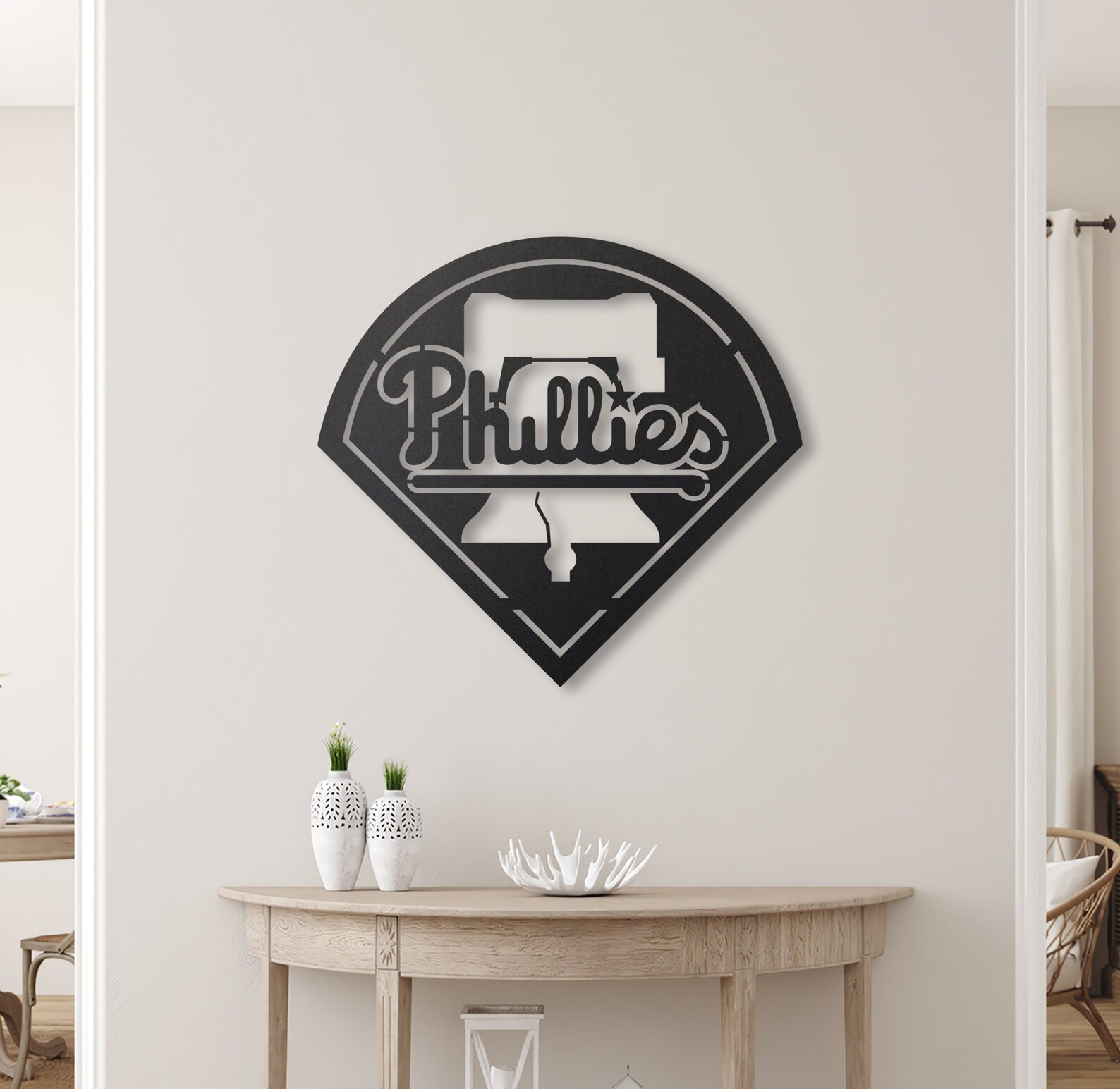 Philadelphia Phillies Metal Wall Art, Phillies Wall Decor, Philadelphia ...