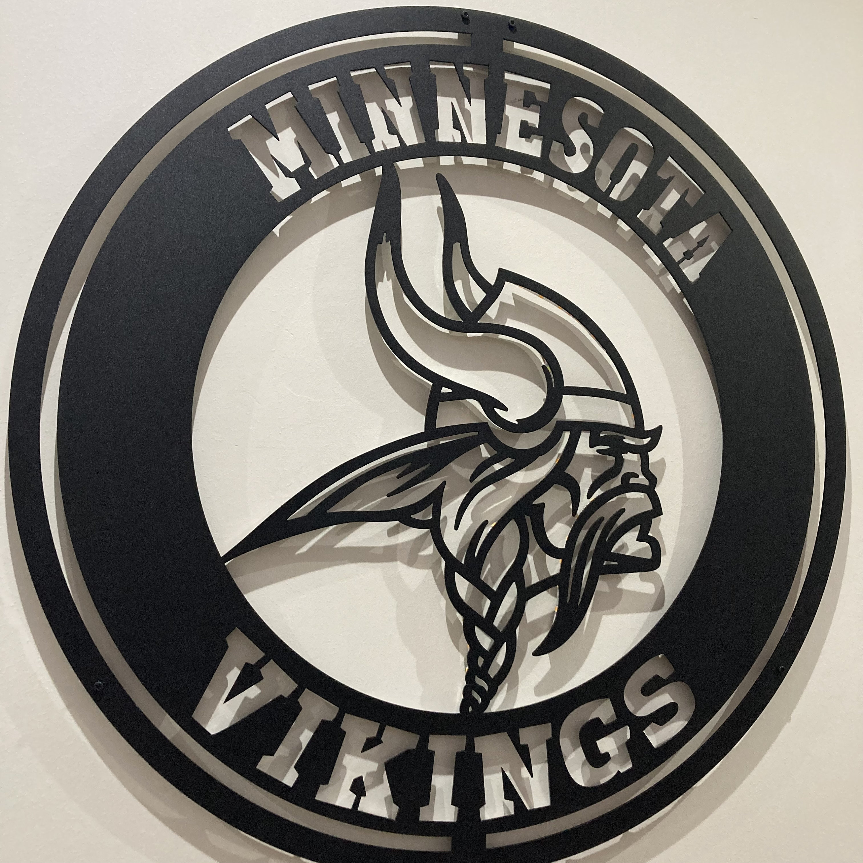 Minnesota Vikings Metal Wall Art, Minnesota Vikings Wall Sign, Outdoor ...