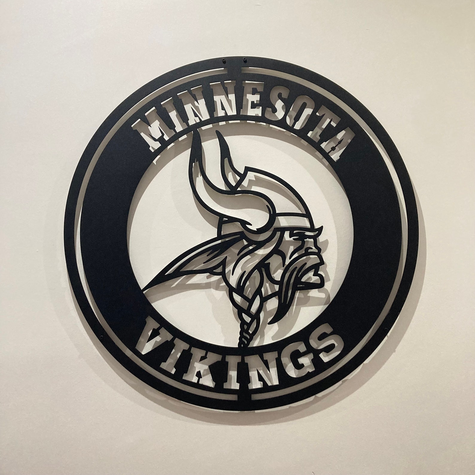 Minnesota Vikings Metal Wall Art, Minnesota Vikings Wall Sign, Outdoor ...
