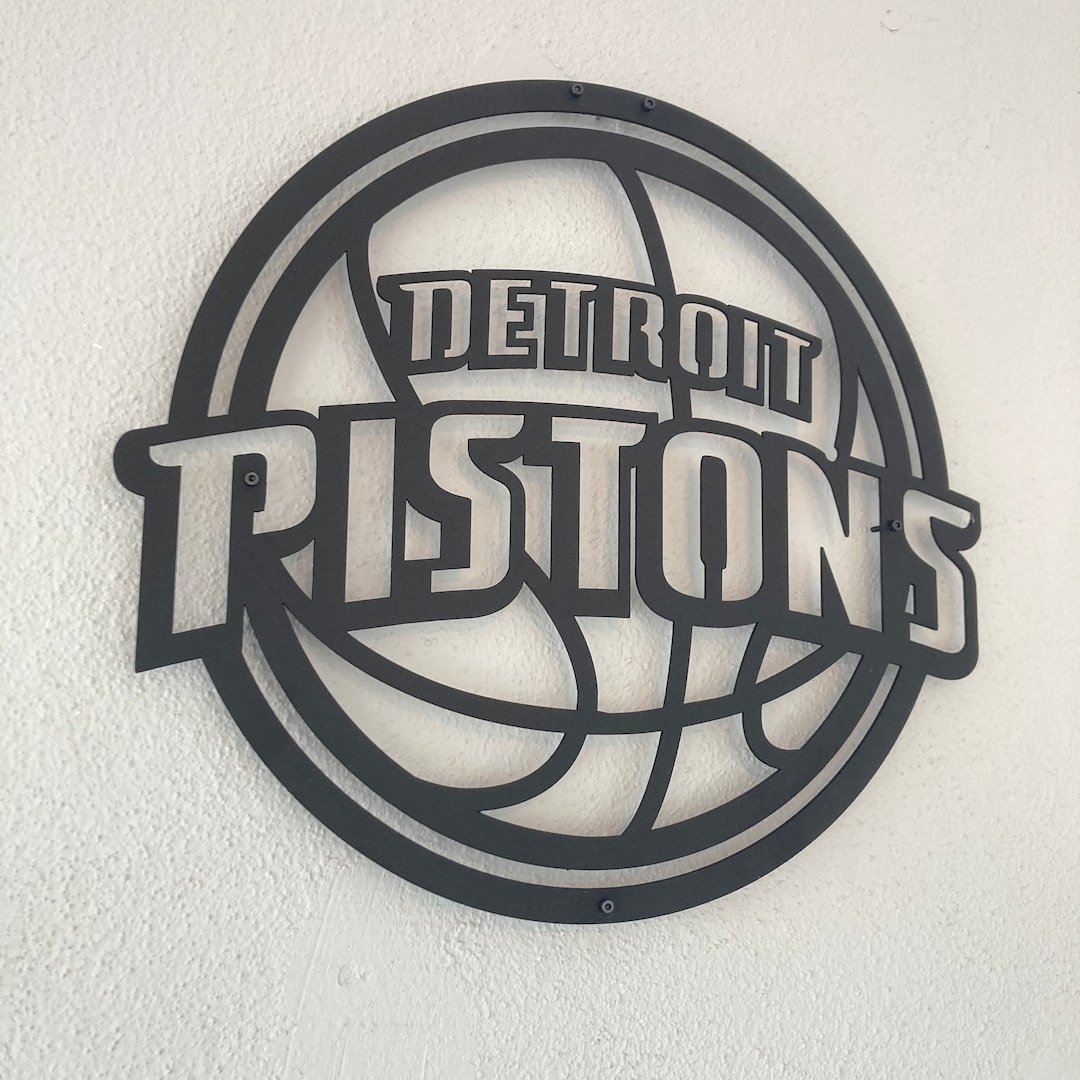 Detroit Pistons Metal Wall Art, Unique Metal Wall Decor for Living Room ...