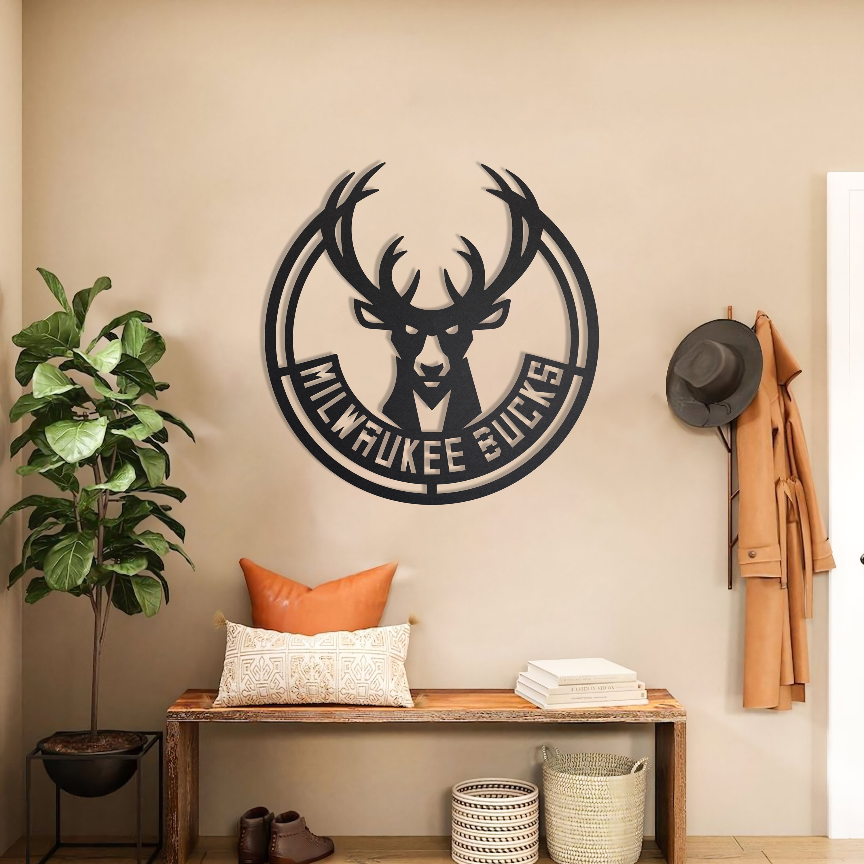 Milwaukee Bucks Metal Wall Art Unique Milwaukee Bucks Wall - Etsy