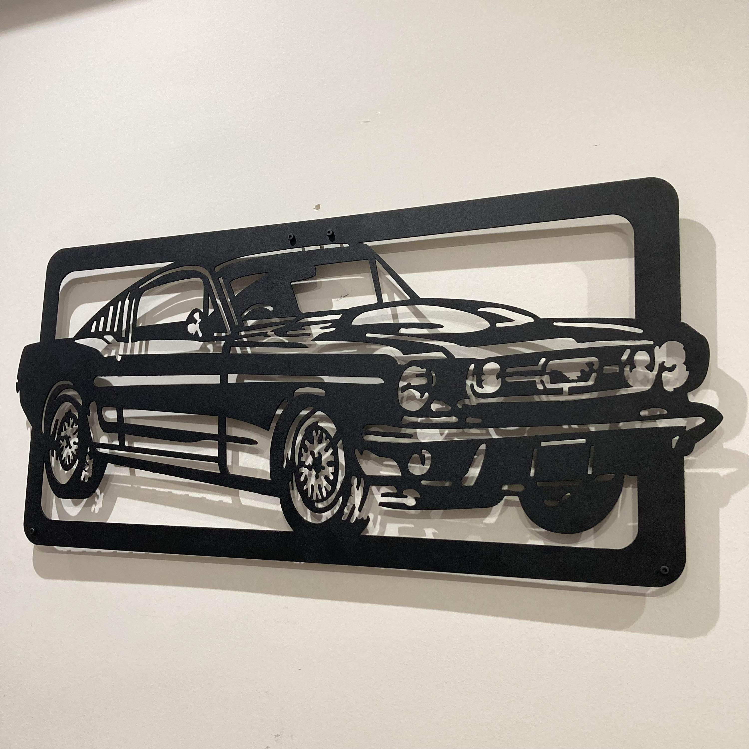 Ford Mustang Metal Wall Art, Unique Ford Mustang Wall Decor for Living ...