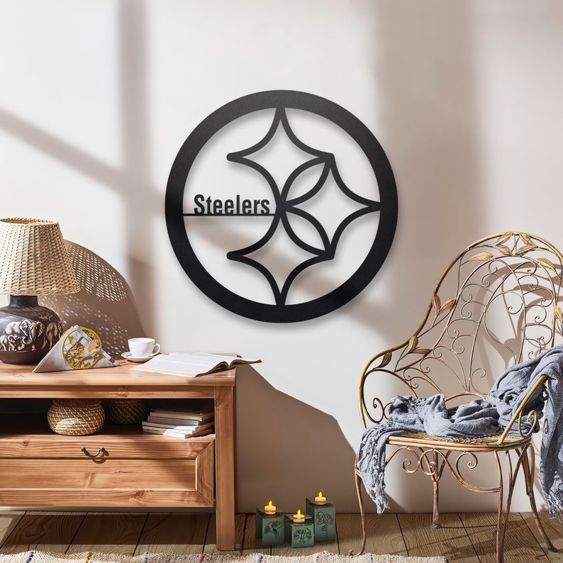 Pittsburgh Steelers Metal Wall Art, Unique Pittsburgh Steelers Wall ...