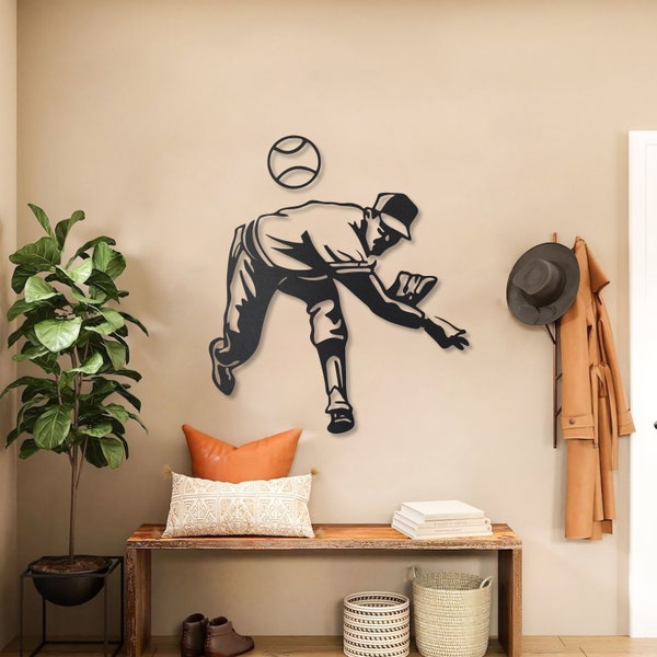 Metal Baseball Wall Art - Etsy