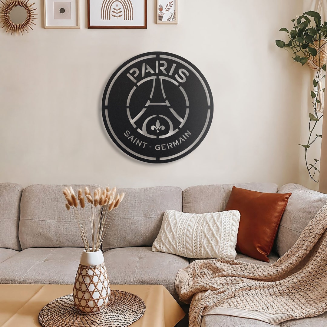 Paris Saint Germain Metal Wall Art, Unique PSG Wall Decor, Wall Decor ...