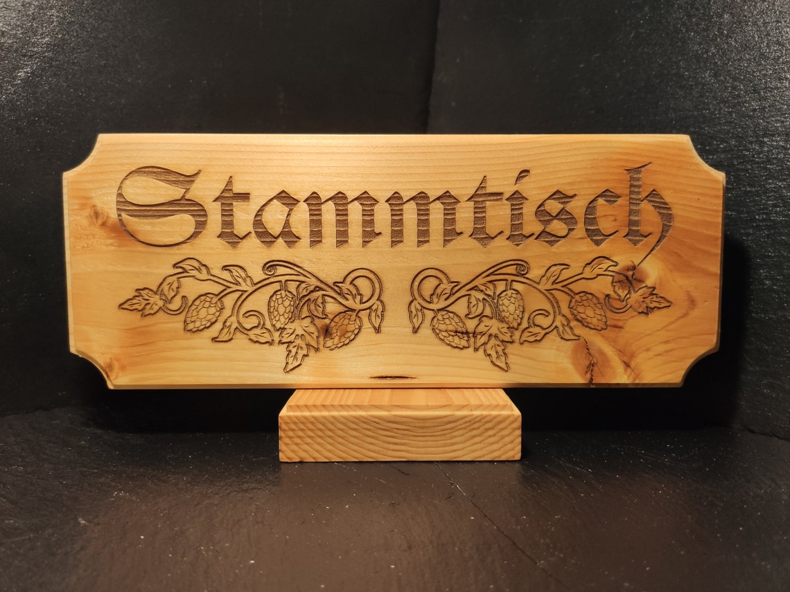Stammtischschild Stammtisch Schild Holz Personalisiert - Etsy.de