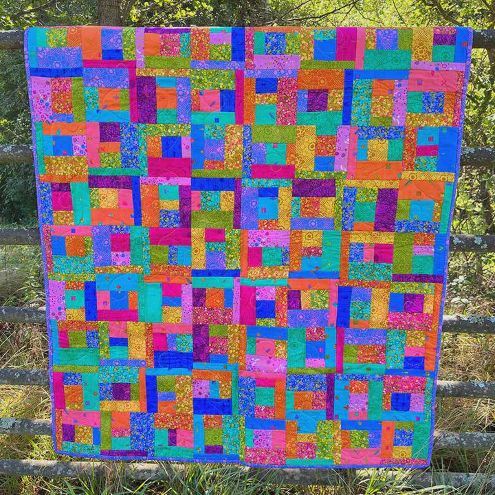 Scrappy Crumb Rail Quilt Pattern - Jelly Roll Design (digital Download ...