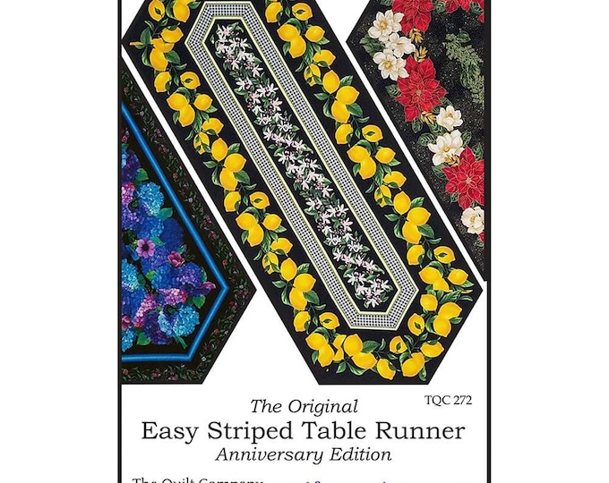 Easy Striped Table Runner Pattern by Karen Montgomery of the Quilt ...