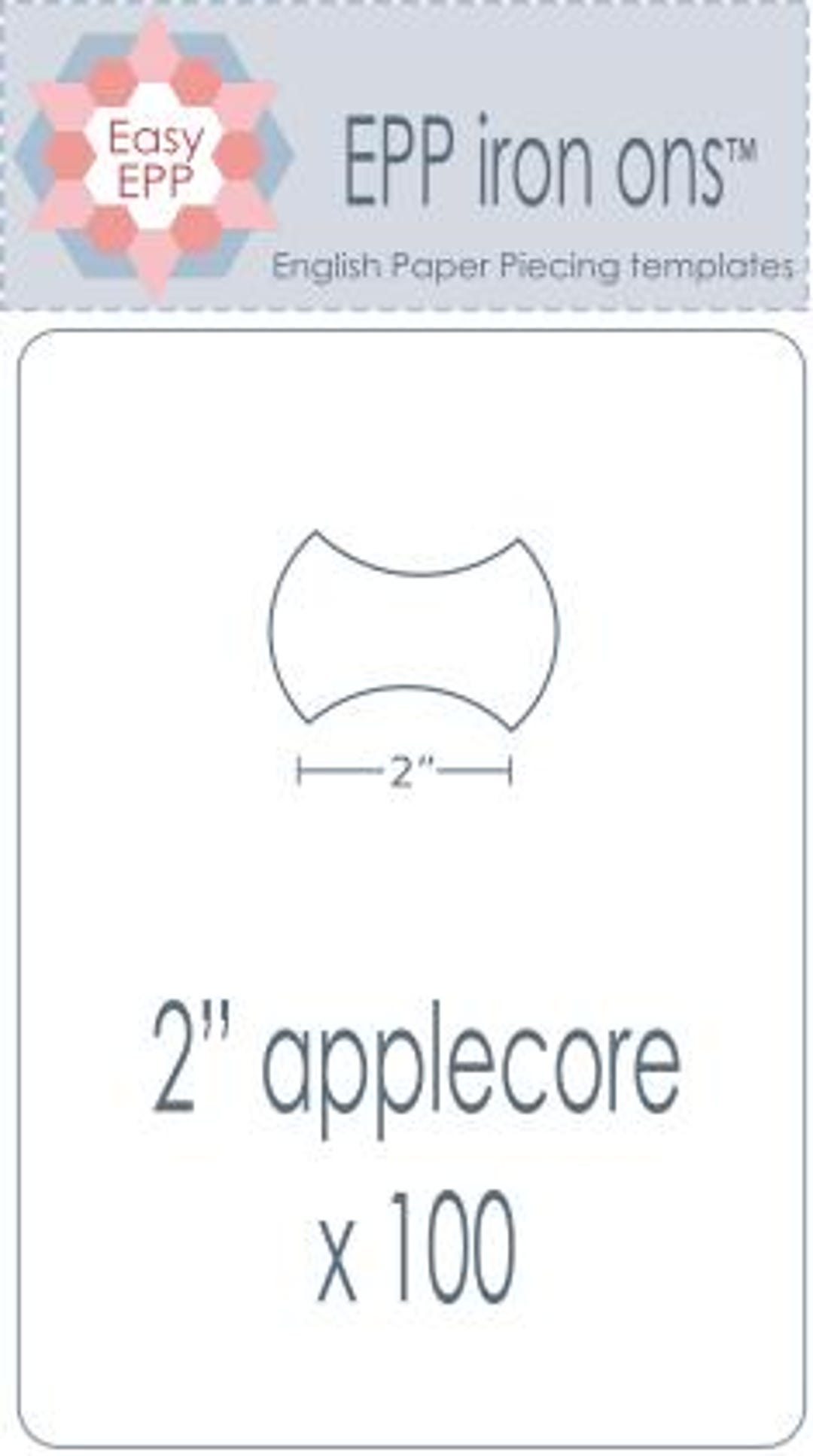 Easy EPP - EPP Iron Ons - 2" Applecores - 100 Pieces - Etsy
