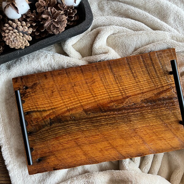 Rustic Wood Tray - Etsy