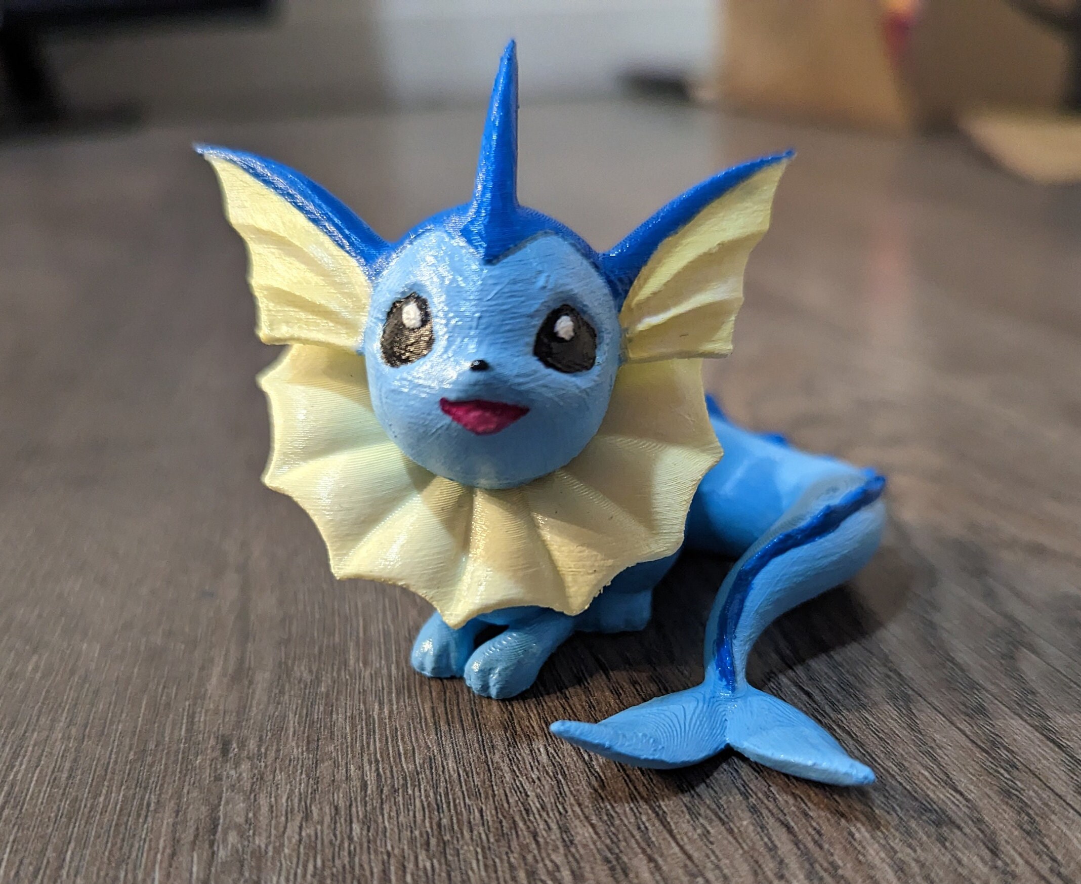Vaporeon 3D Printed Model Figurine Painted / White 3D - Etsy