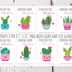 Printable Valentine's Day Cards - Printable Cacti Valentine's Cards ...