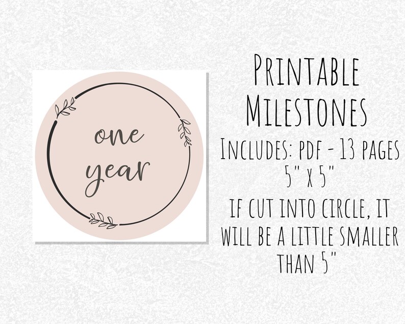 Printable Baby Milestones - Printable Milestones - Printable Milestone ...
