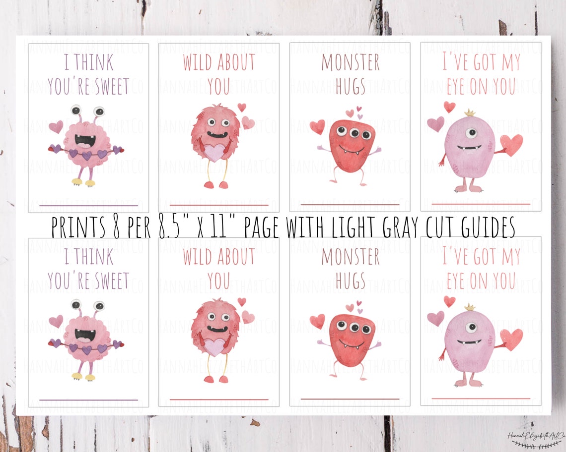 Printable Valentine's Day Cards - Printable Kids Valentine's Day Cards ...
