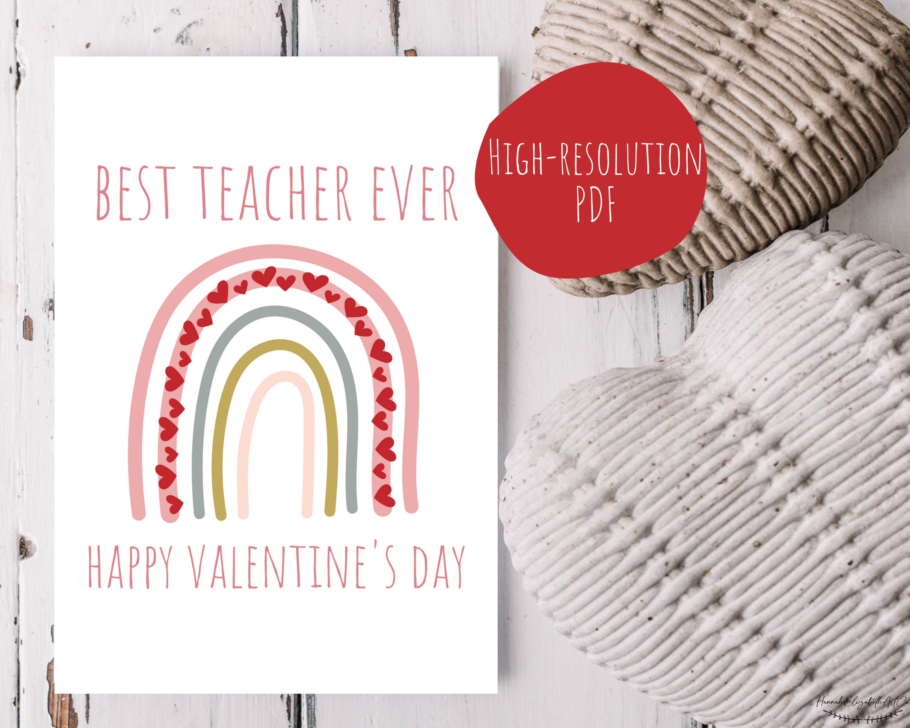 Printable Valentine's Day Card - Printable Valentine's Card for Teacher ...