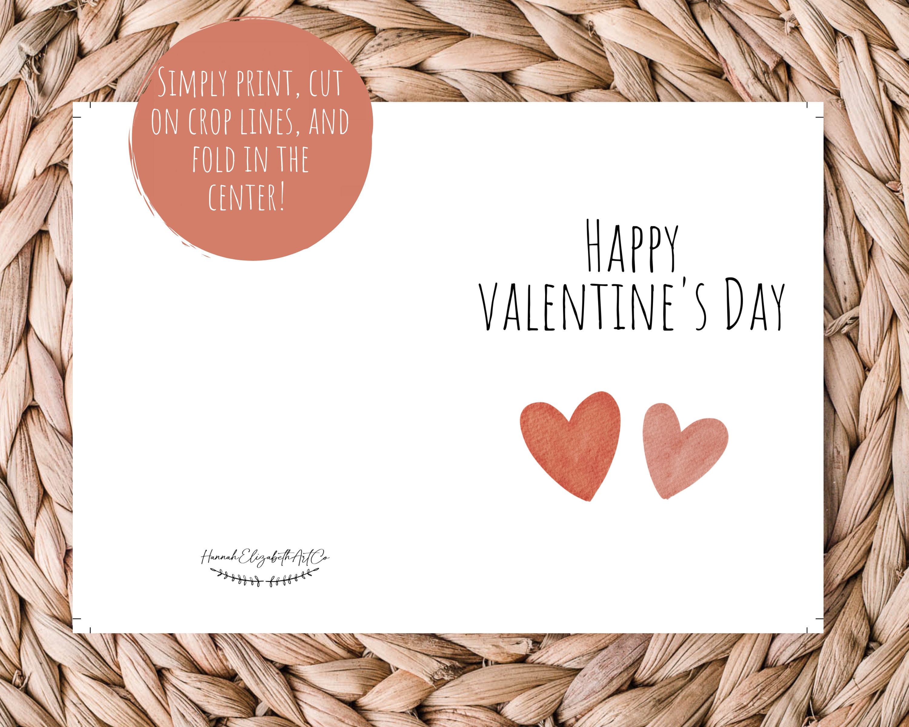 Printable Card Printable Valentine's Day Card Printable I Love You Card ...
