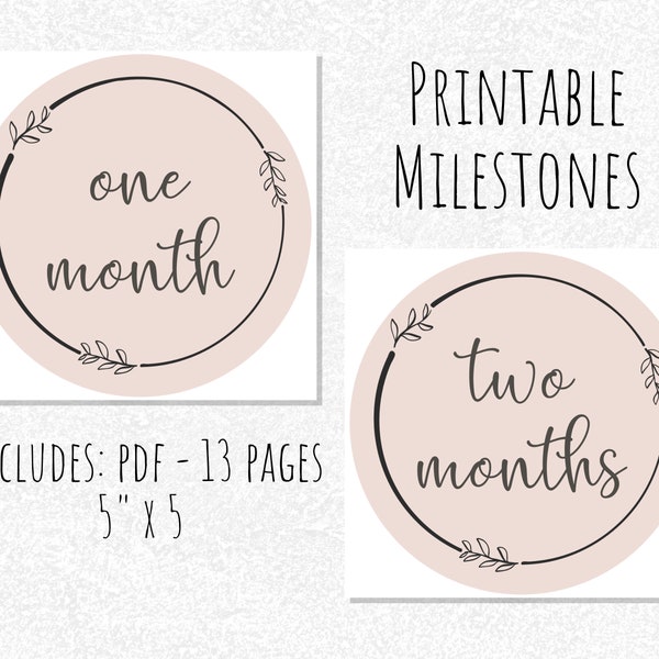 Printable Baby Milestones Printable Milestones Printable Milestone ...