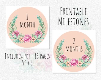 Printable Baby Milestones Printable Milestones Printable Milestone ...