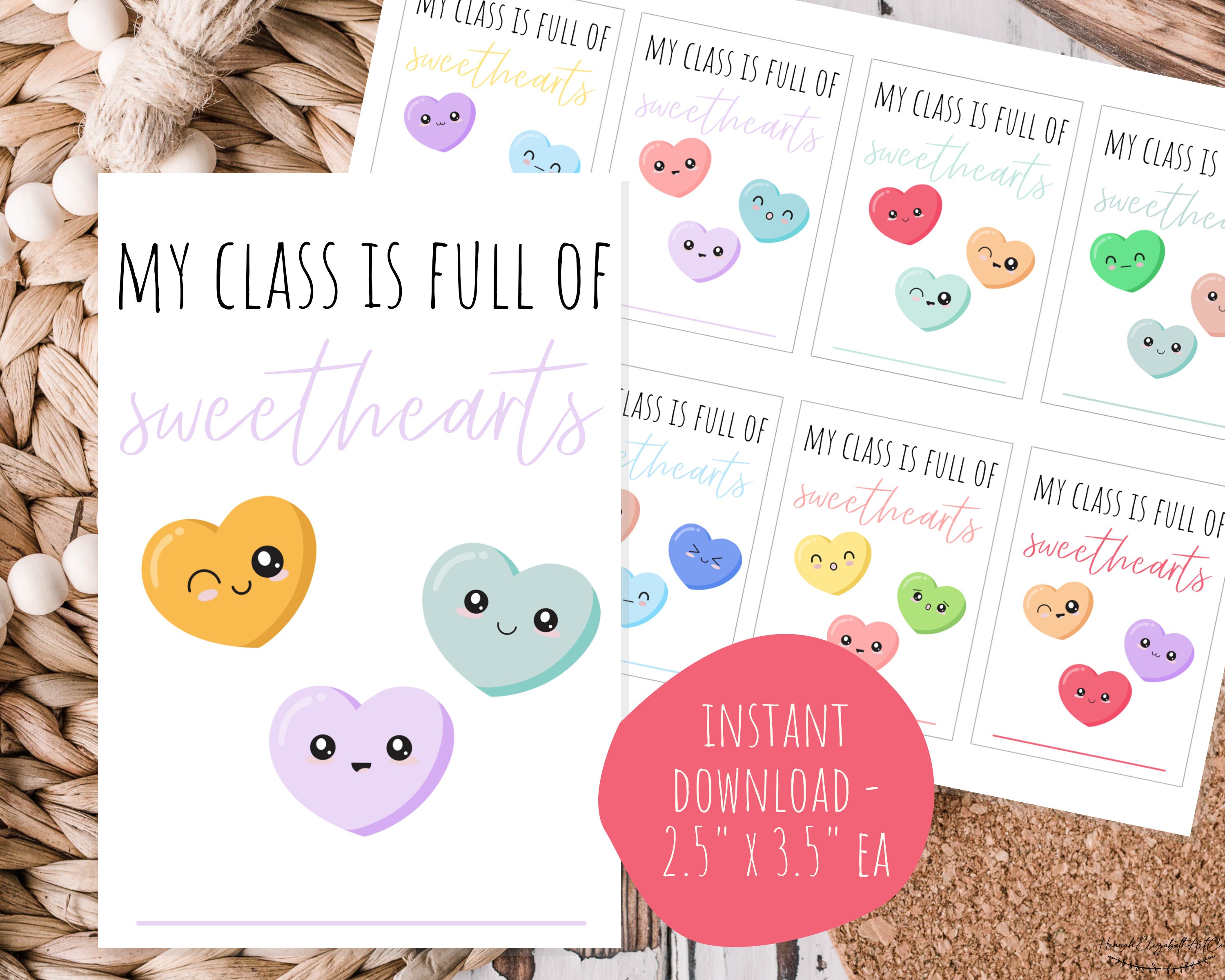 Printable Valentine's Cards - Printable Classroom Exchange Valentine's ...