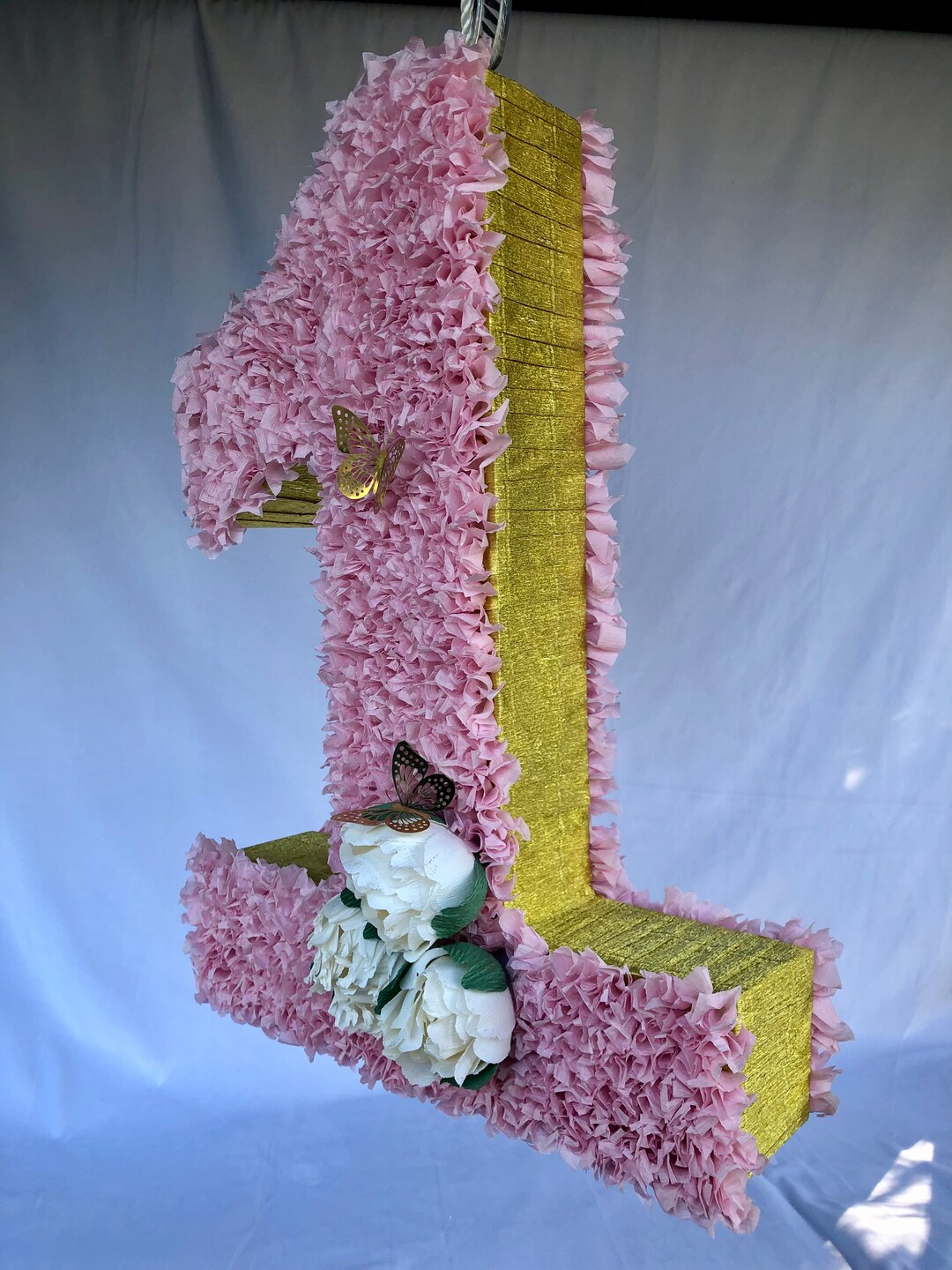 Number One Pinata Butterfly Flowers Theme Colorful - Etsy