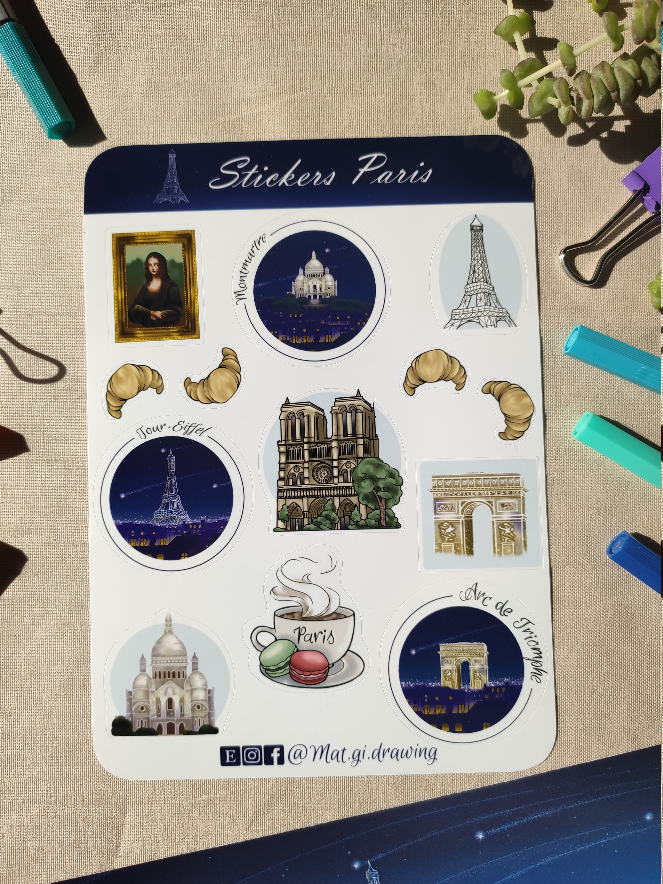 Stickers Paris - Etsy France