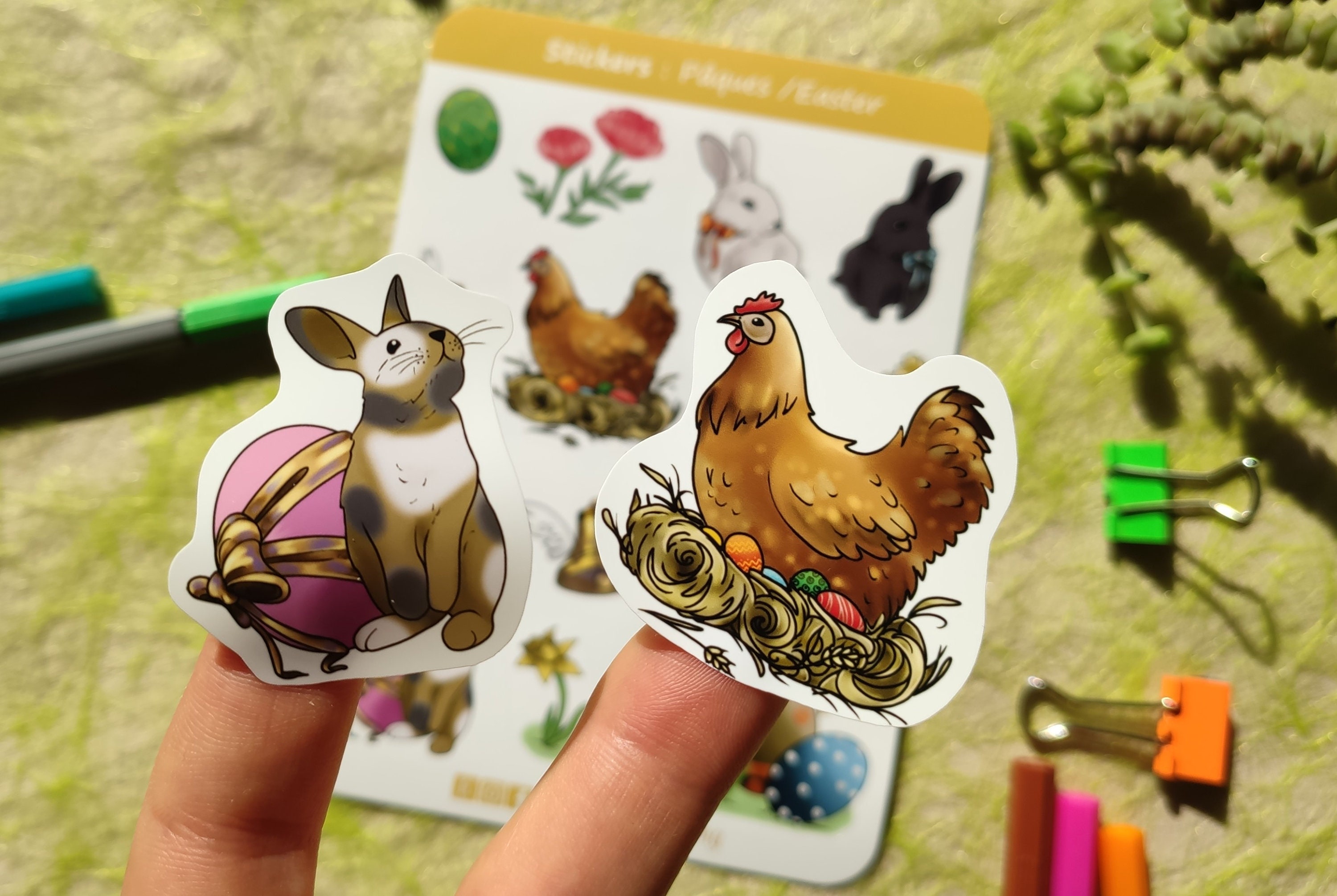 Stickers Pâques - Etsy France