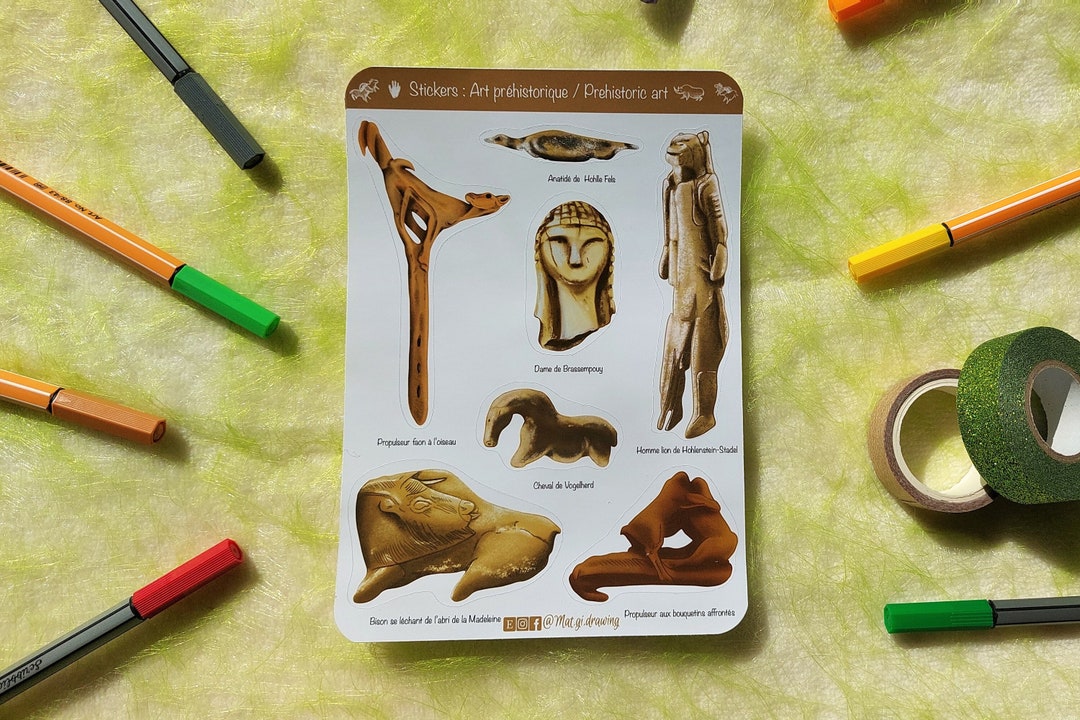 Stickers Prehistoric Art - Etsy