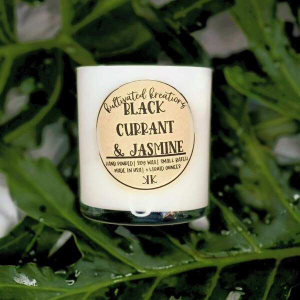 Black Currant and Jasmine Candle - Etsy