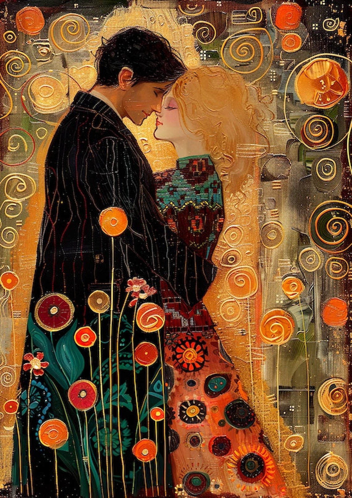 8 Gustav Klimt Style Paintings, Clipart, Royalty Free Images ...