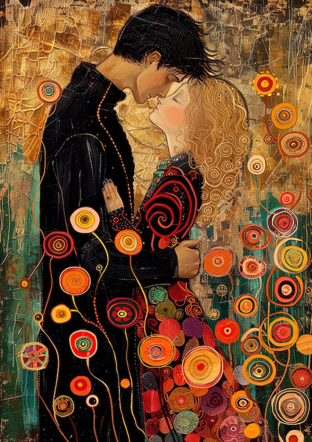 8 Gustav Klimt Style Paintings, Clipart, Royalty Free Images ...