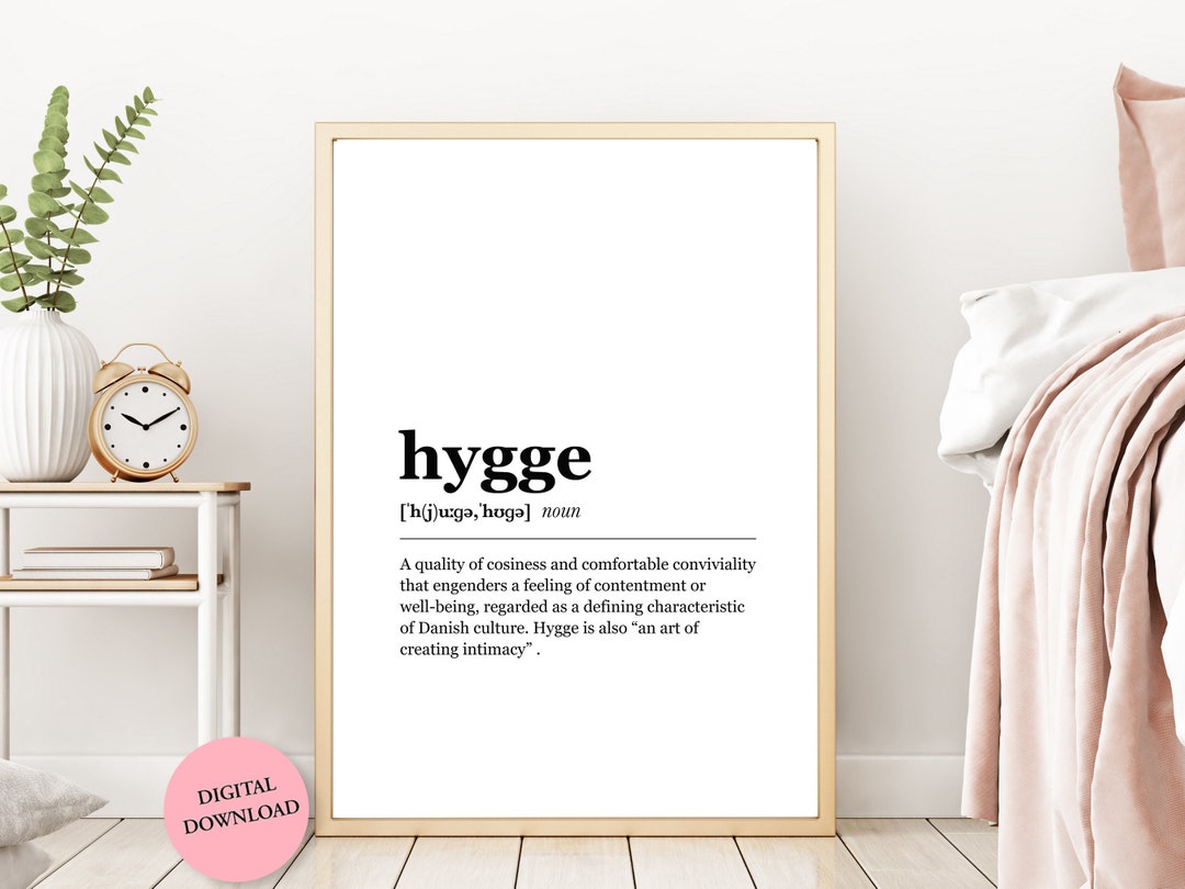 Hygge Scandi Word Digital Download, Scandi Way of Living, Instant ...
