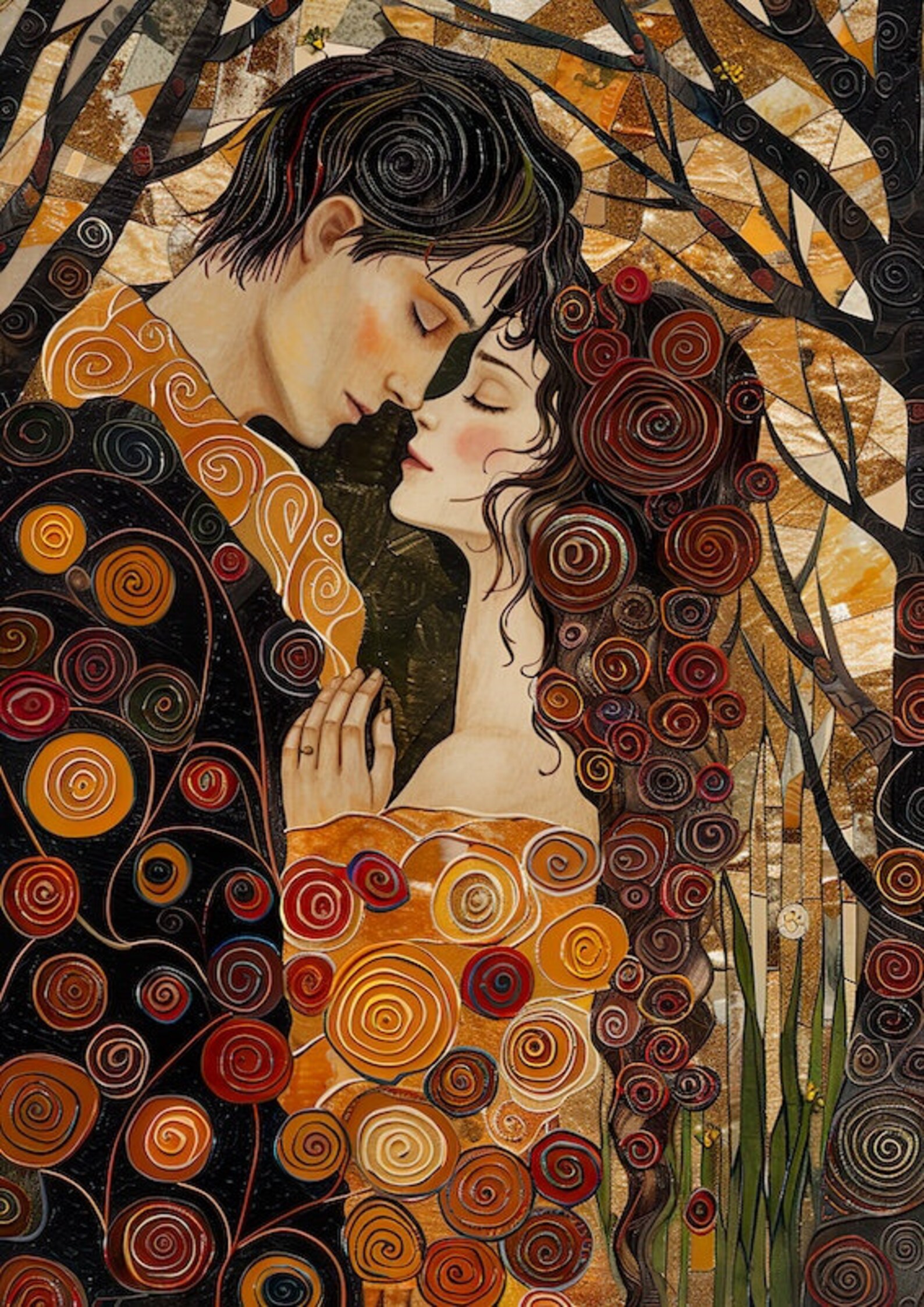 8 Gustav Klimt Style Paintings, Clipart, Royalty Free Images ...