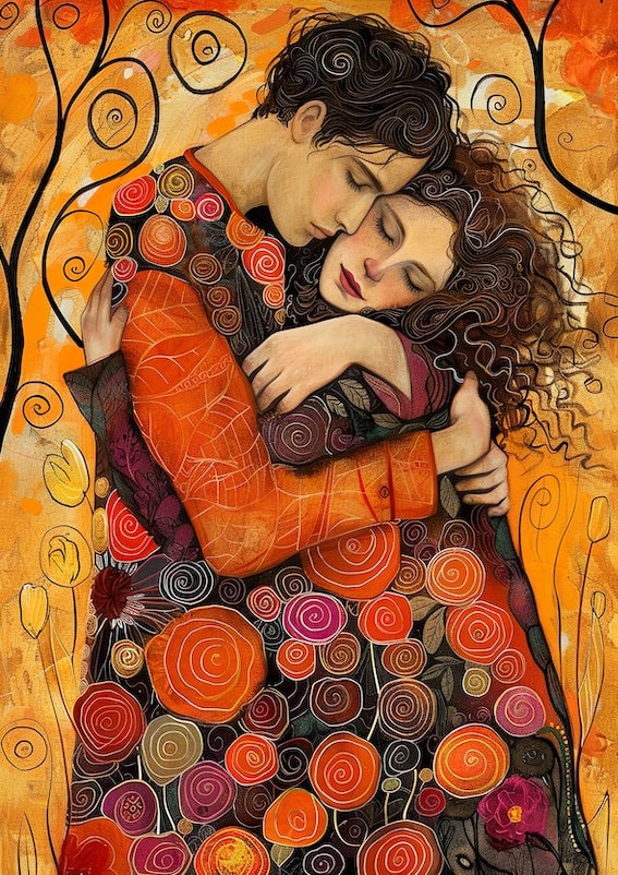 8 Gustav Klimt Style Paintings, Clipart, Royalty Free Images ...