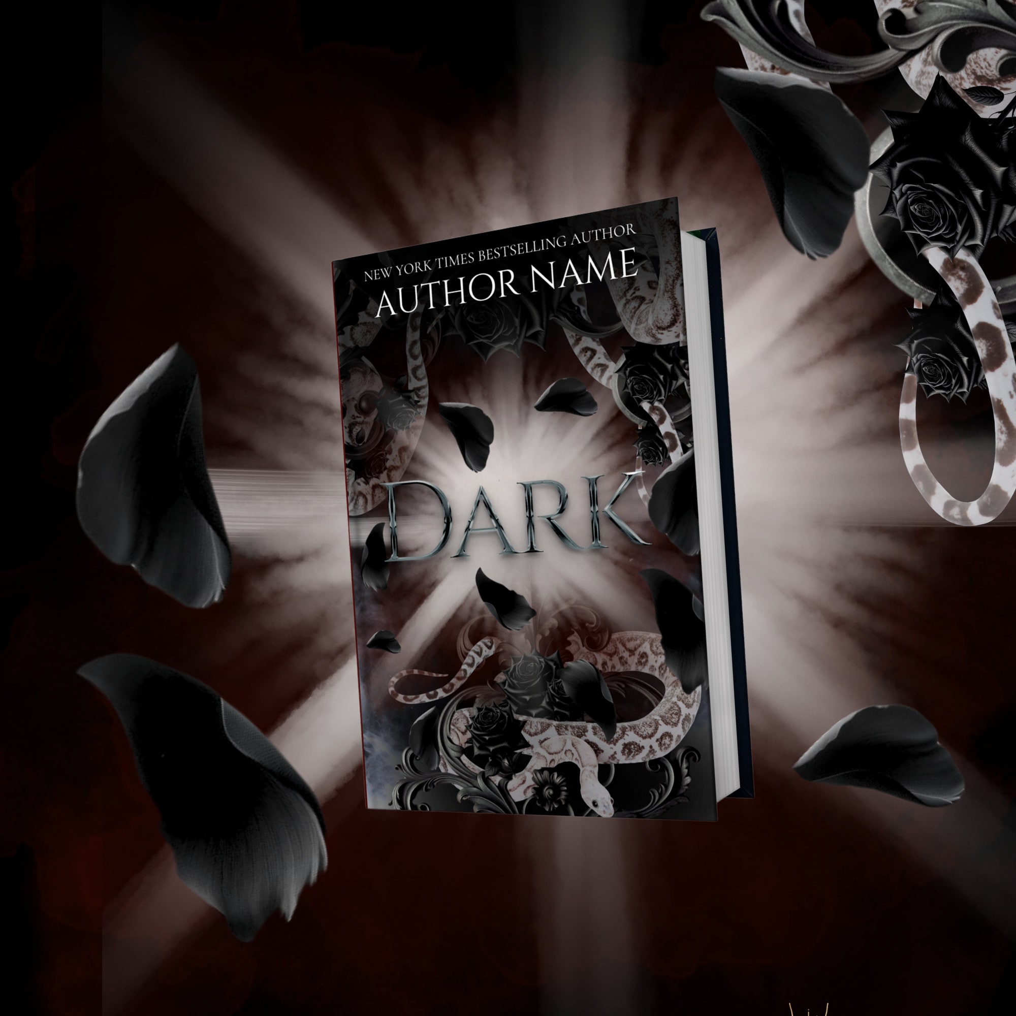 Customisable Book Cover Design | Pre-made Dark Romance Physical Book ...