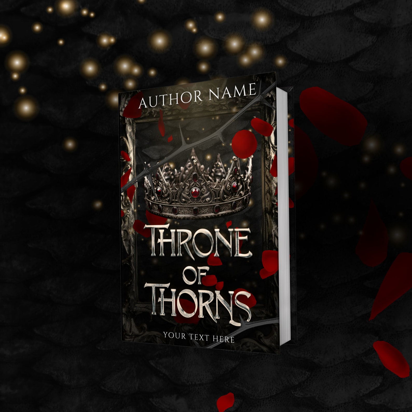 Customisable Book Cover Design | Pre-made Dark Romance Fantasy Physical ...