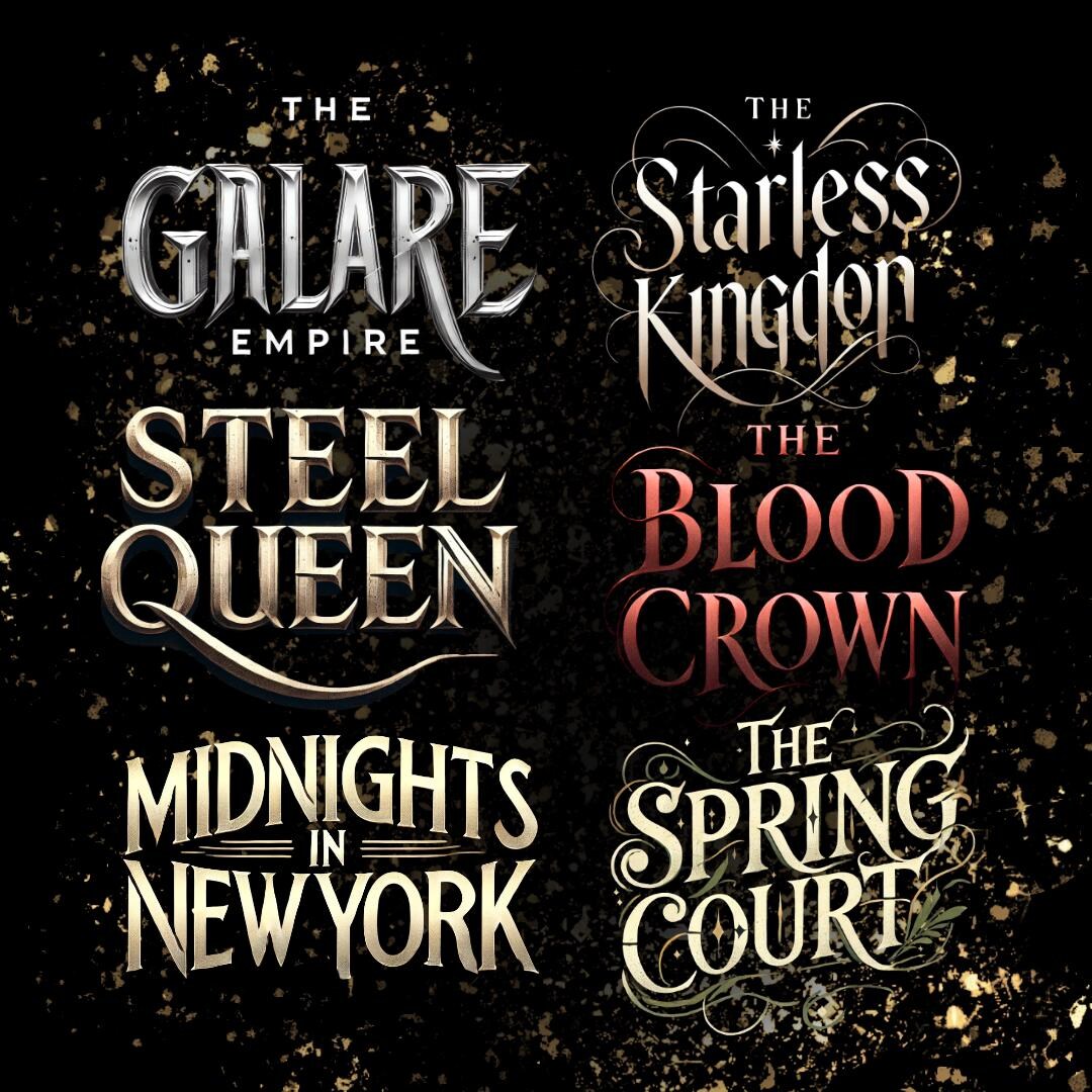 Custom Typography for Book Covers & Author Branding Add on ...