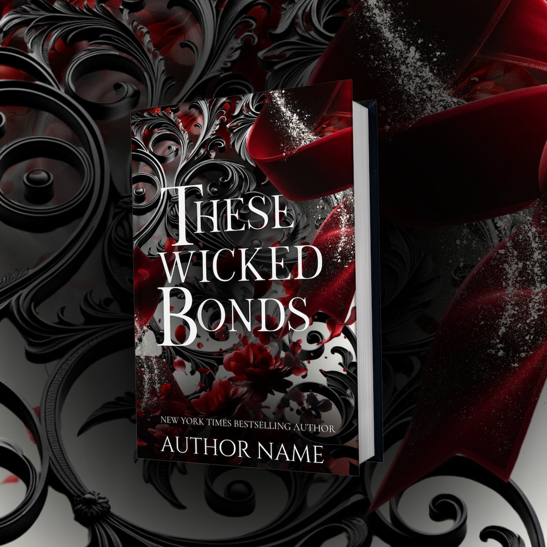 Customisable Book Cover Design Pre-made Dark Romance Physical Book and ...